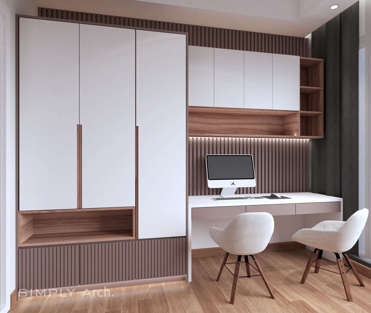 Children bedroom – wardrobe & study table | homify
