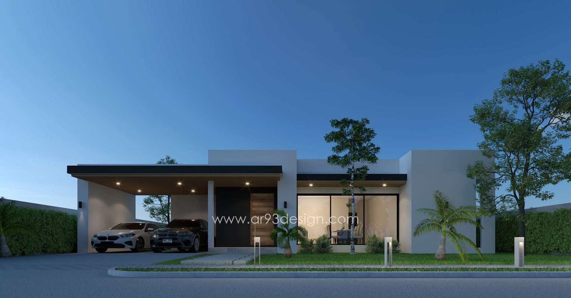 แบบบ้านโมเดิร์นชั้นเดียว รหัส ar84 | homify