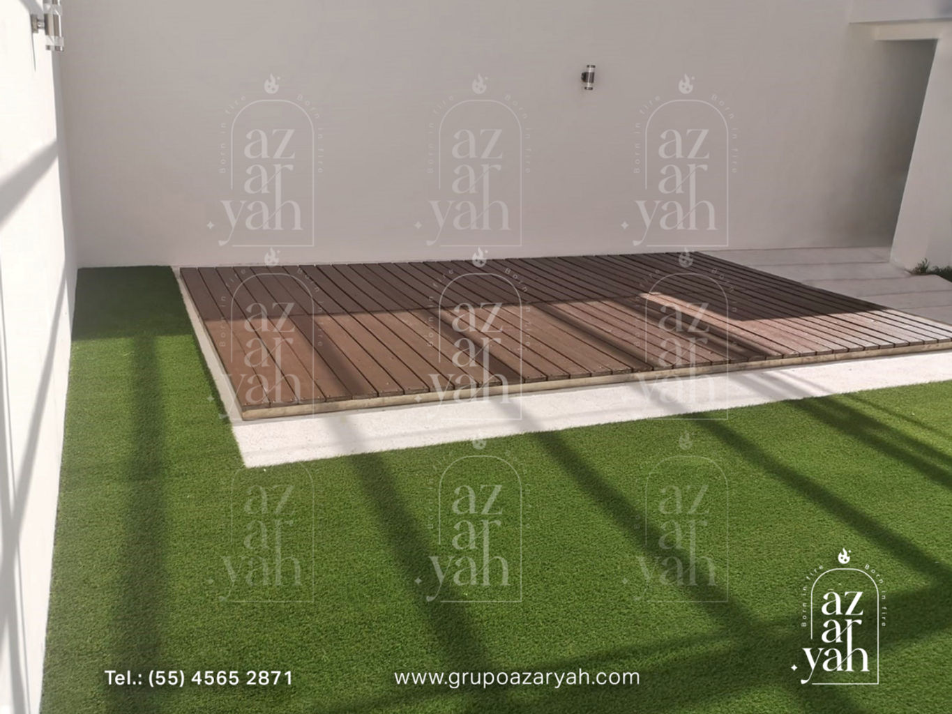 Deck de madera plástica para tapa de piscina | homify