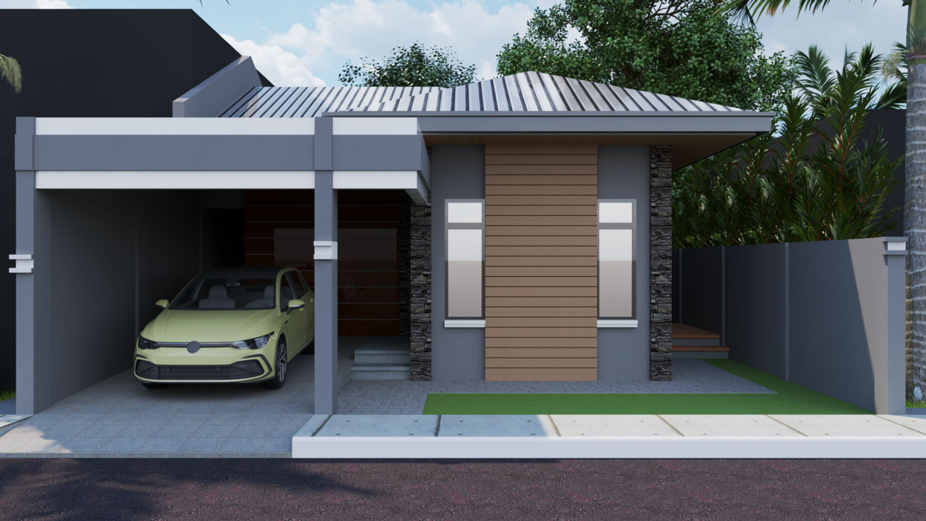 Ruby one-storey residence, lpb architectural design studio | homify