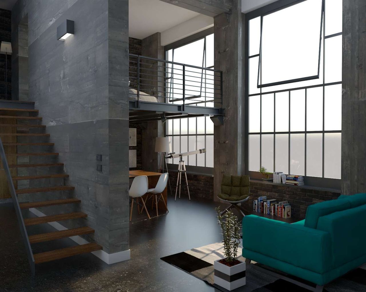 Proyecto de vivienda loft industrial | homify