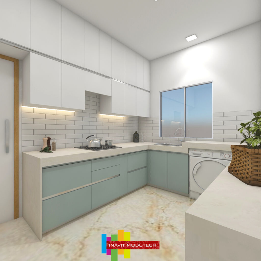 U-shape modular kitchen, inavit modutech pvt ltd - interior designers ...