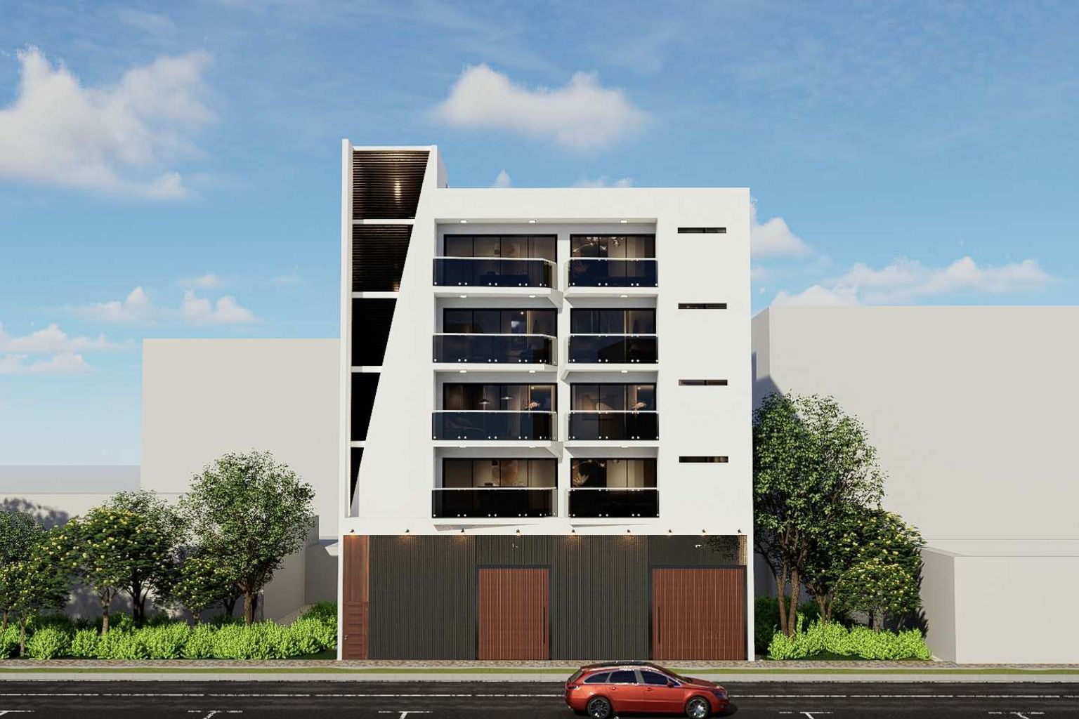 Diseño arquitectonico e interiores edificio 6 niveles | homify