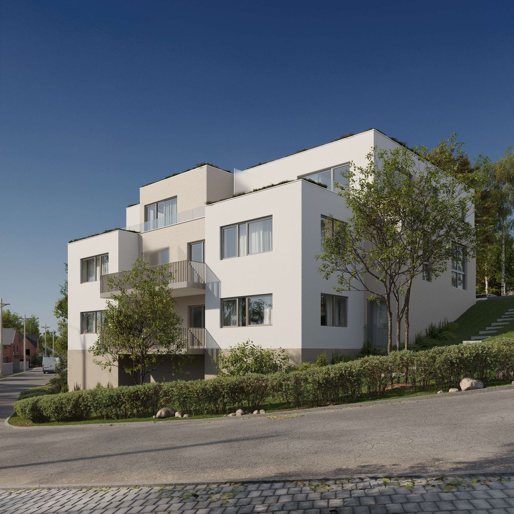 Exterior visualization of an aesthetic apartment house, render vision | homify