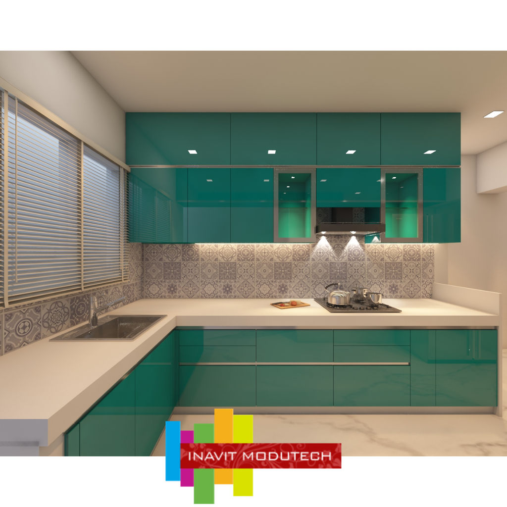 U-shape modular kitchen interior design | homify