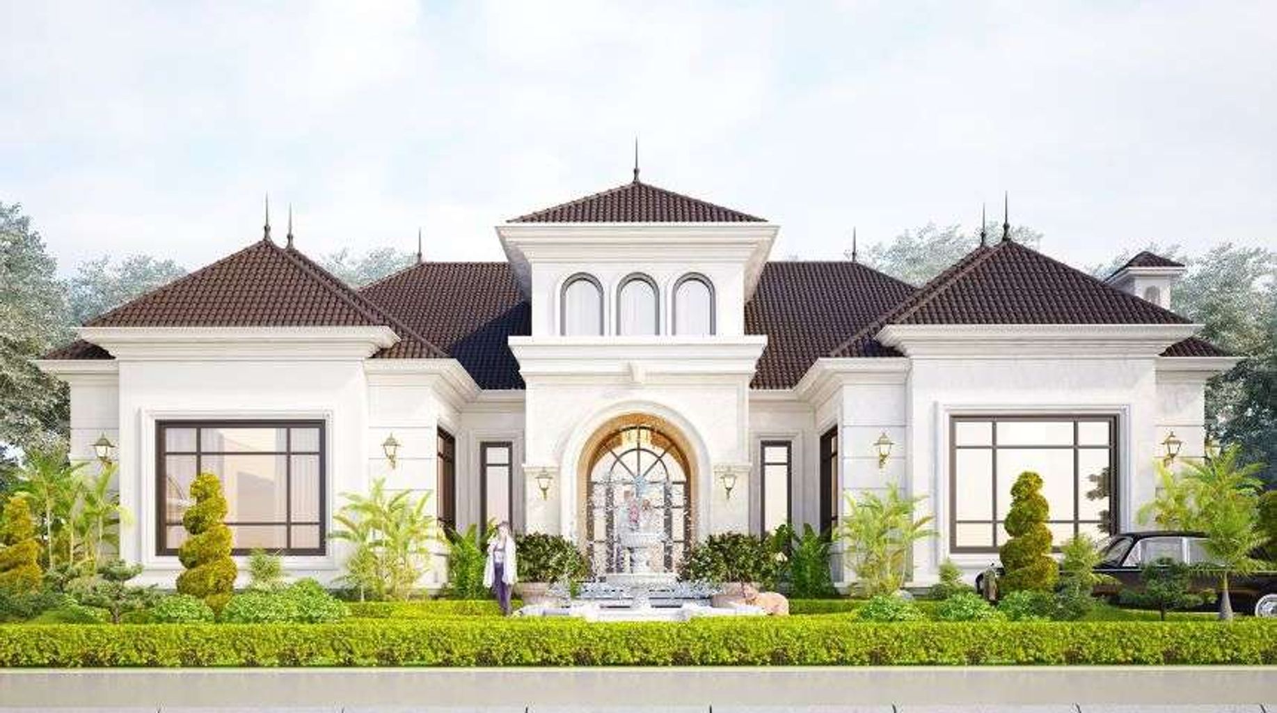 20 mau biet thu vuon 1 tang kieu phap co gac lung dep nhat 2023 | homify