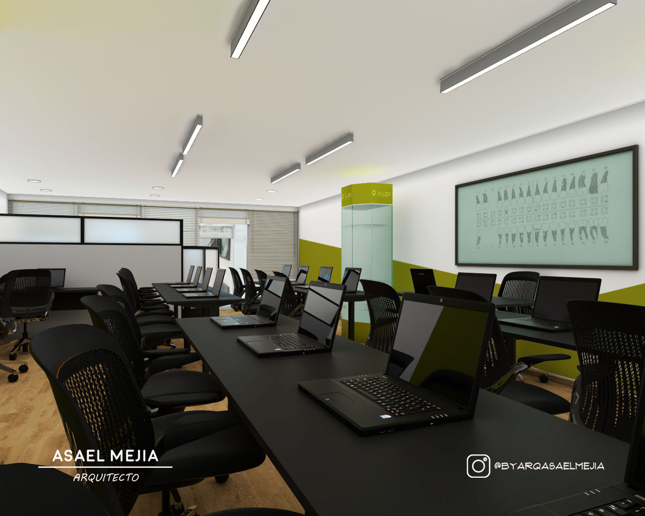 Proyecto | oficinas kulzer | cdmx | sala de capacitación | 2021 | homify