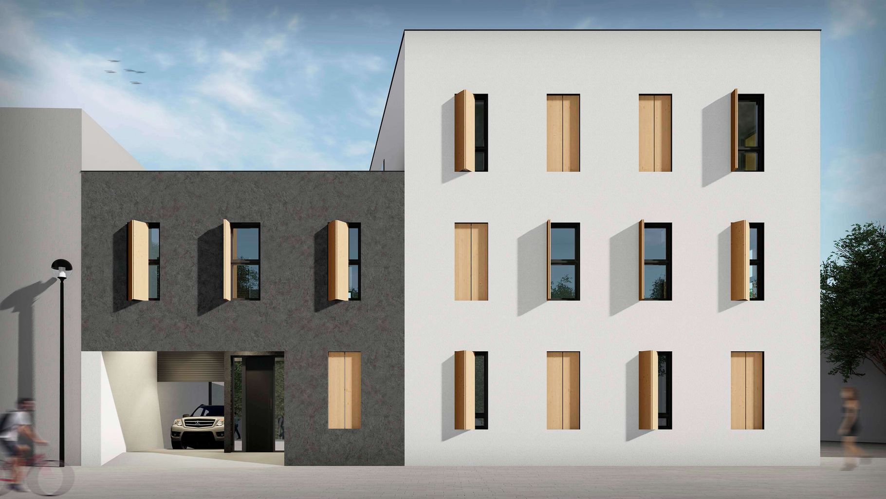 Fachada al completo del edificio de montsec | homify