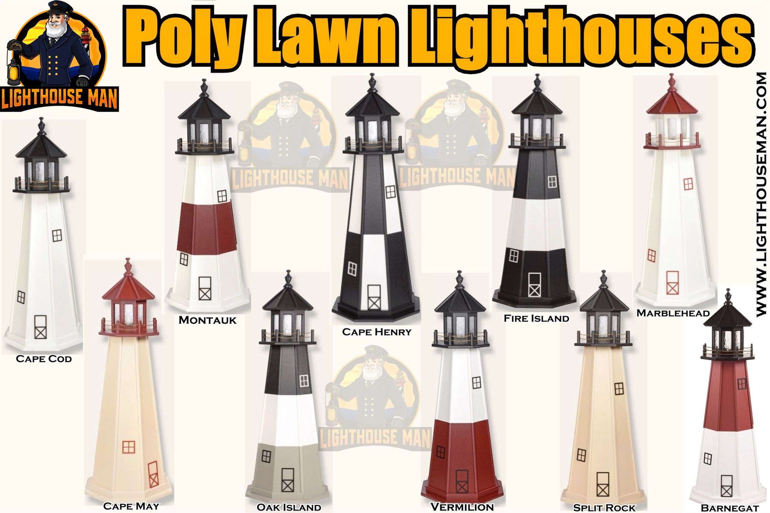 Poly lawn and garden lighthouses, lighthouse man llc | homify