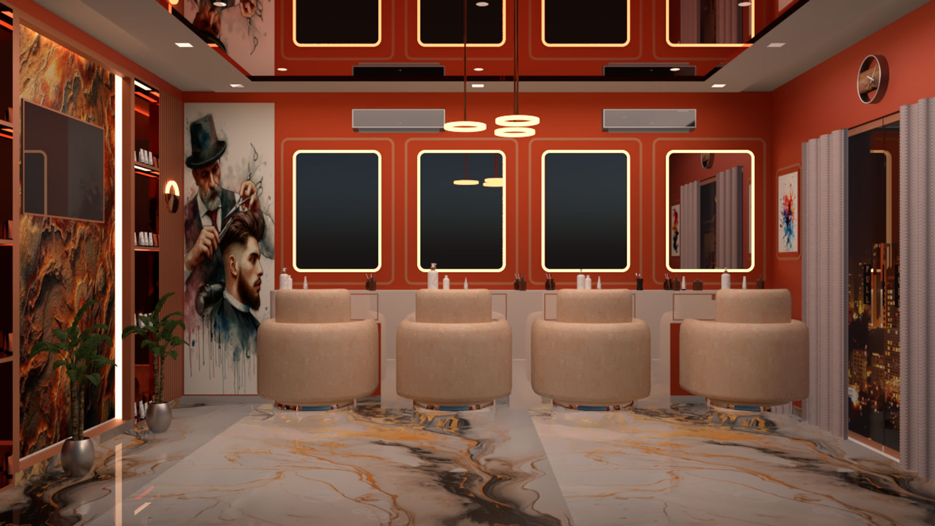 Qc interiors' transformative hair salon design | homify