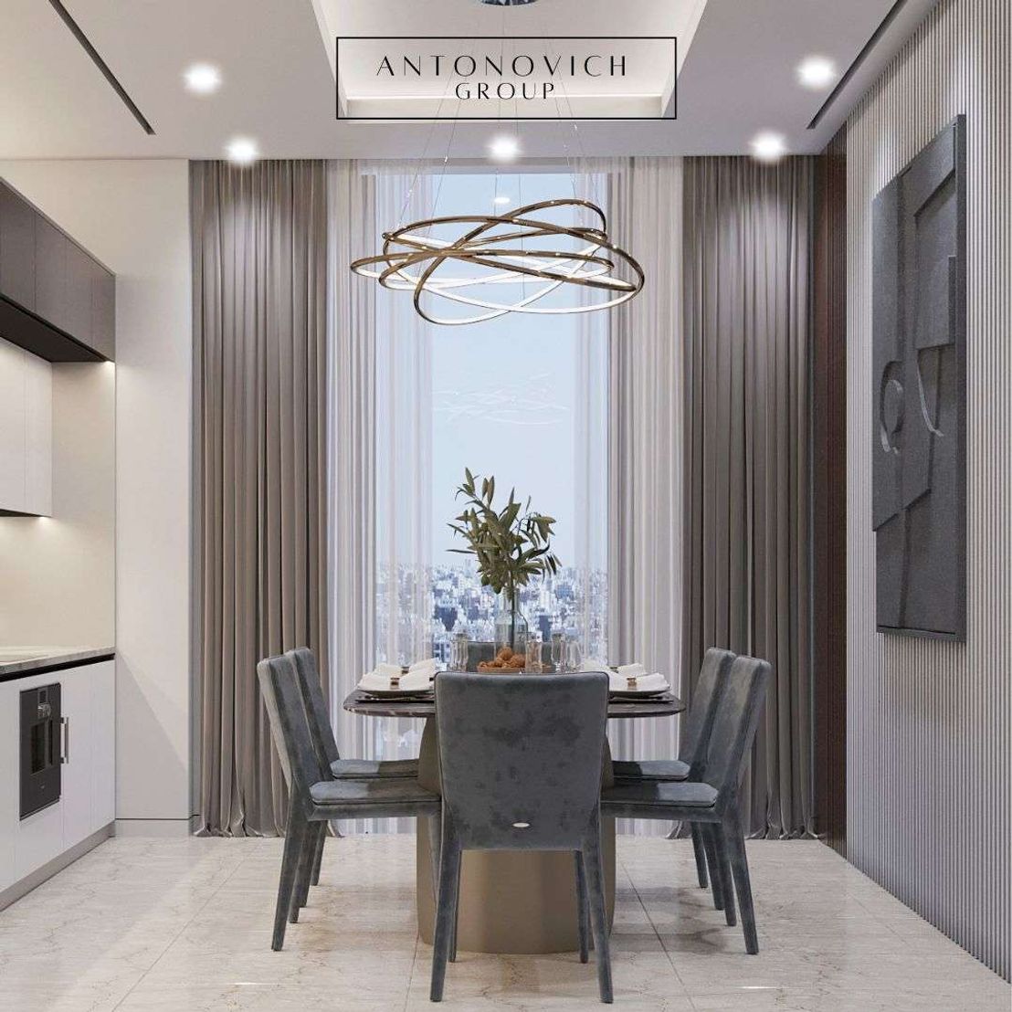A Feast for the Senses: Antonovich Group's Modern Apartment Dining Room | homify