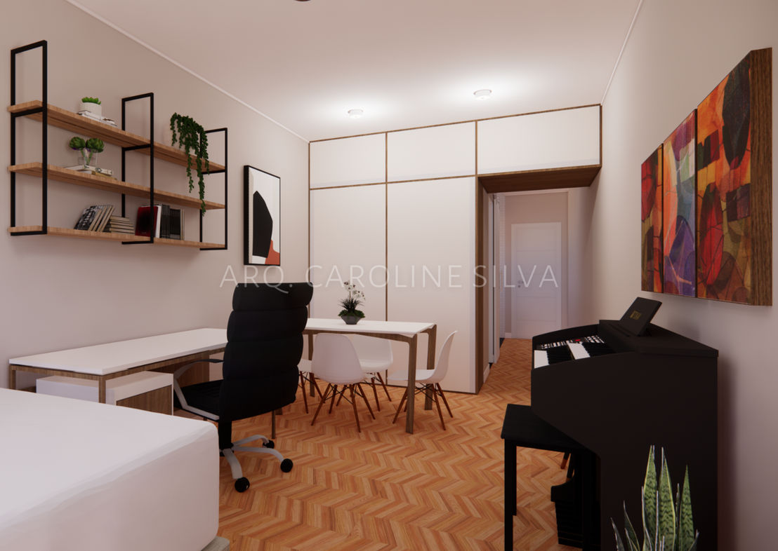 Projeto de Interiores_Quitinete 2023 | homify