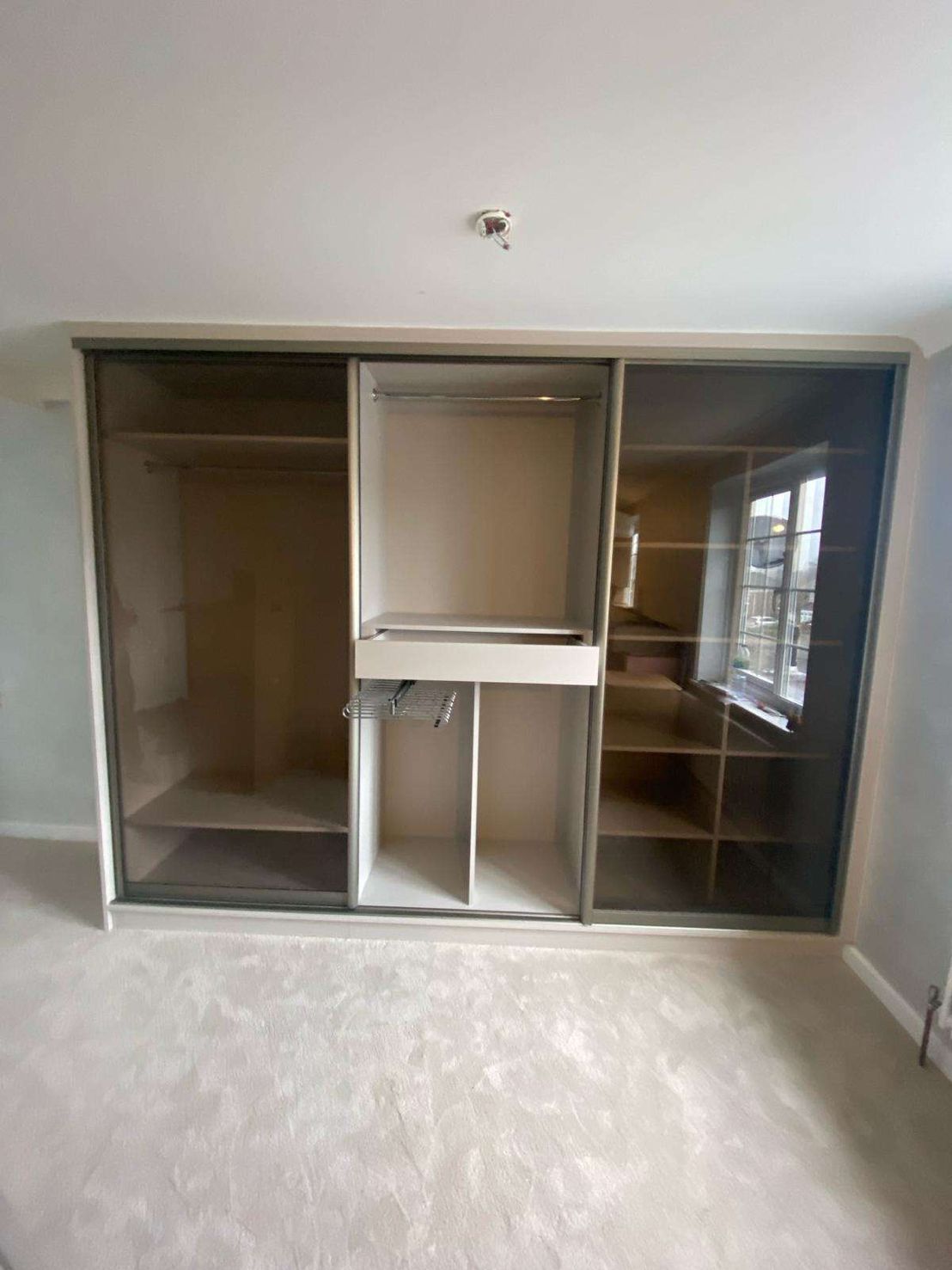 Fitted Wardrobe with See-through Glass | homify