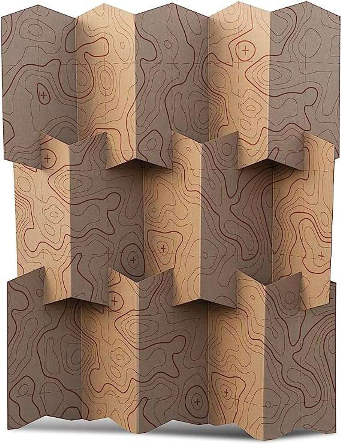 Biombo Decorativo de cartón estilo cartografía | homify