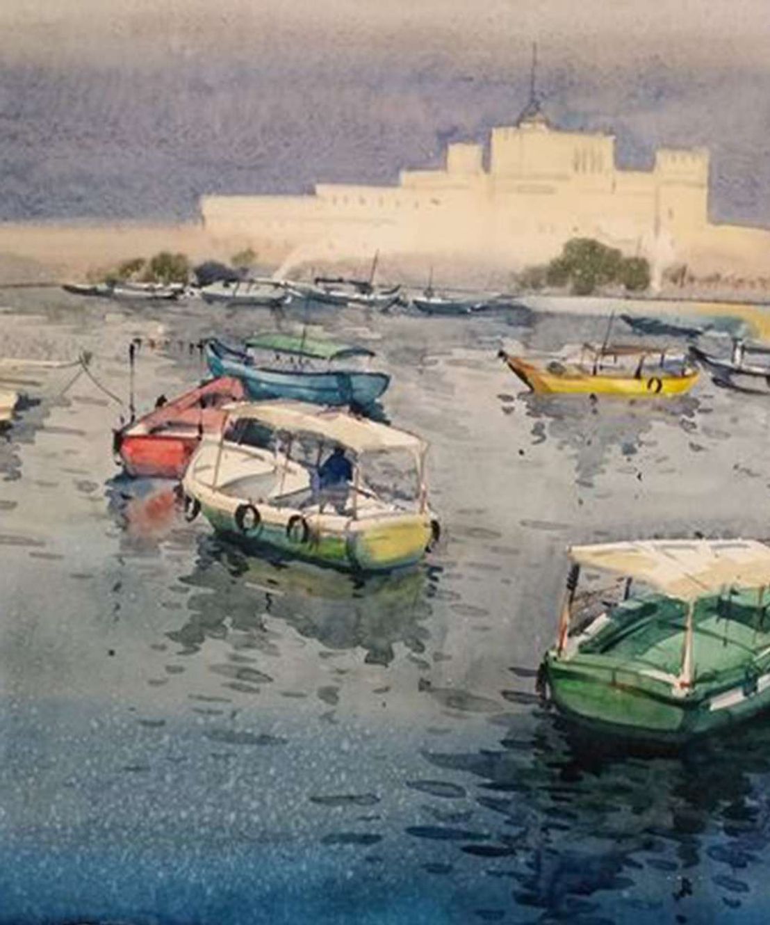 Avail “GHAT” Watercolor Painting by Rajnarayan Samanta | homify