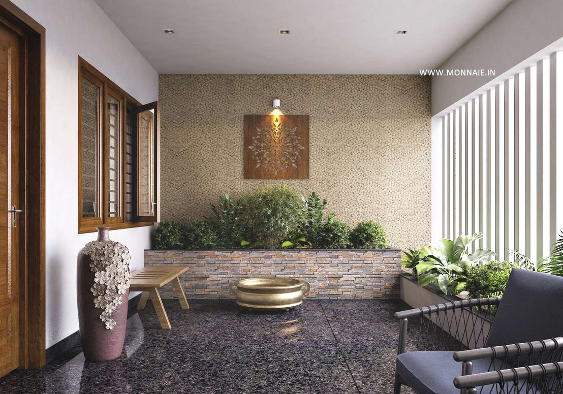 Nature Ventilized Design Of patio Area.. | homify