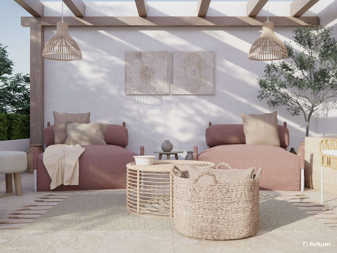 “Comfy deco" en terraza nórdica y boho | homify