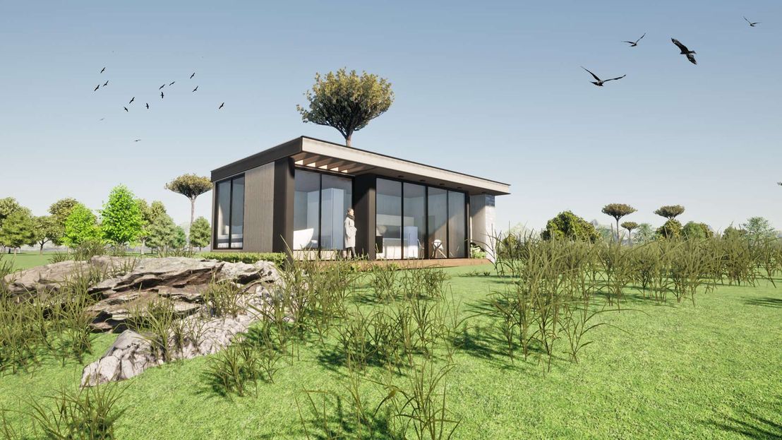 Projeto Arquitetônico Residêncial de uma Cabana Modular em Urubici/SC ...