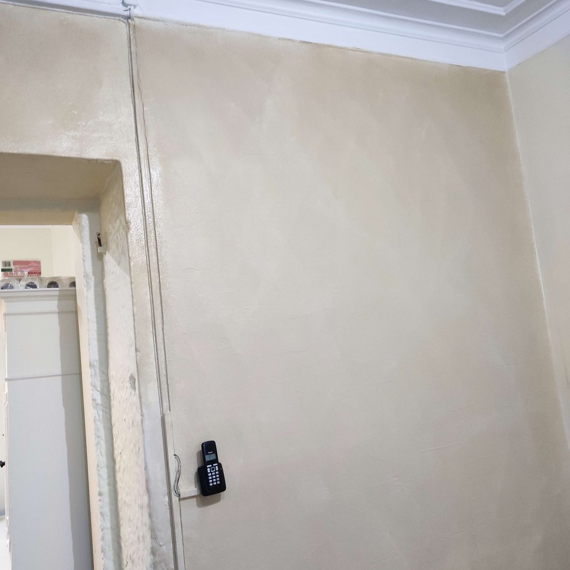 Parede pintada com cal natural. | homify