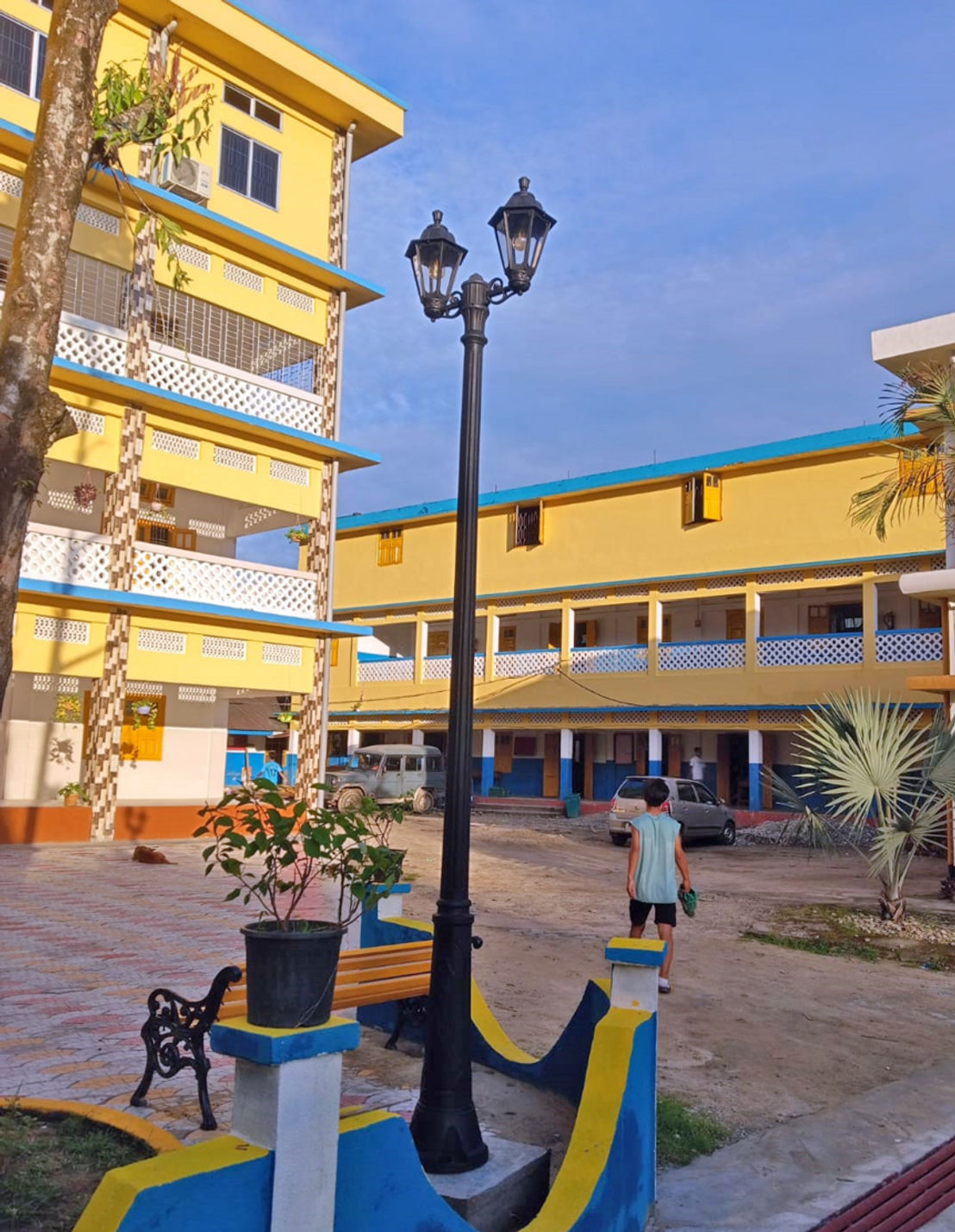 Pole lights installed at St. Xavier's School front yard, Harmutty ...