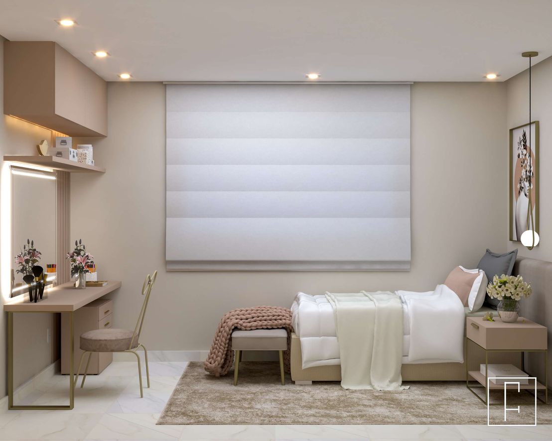 Projeto Quarto Feminino Adolescente. | homify