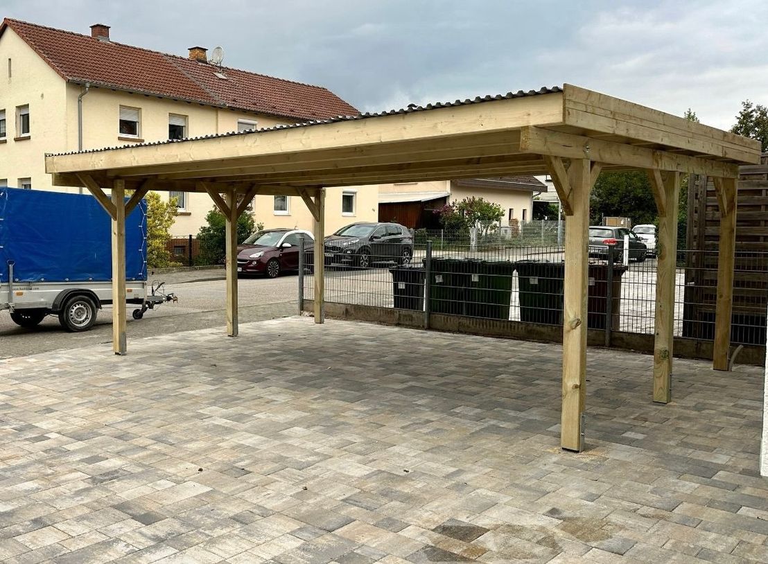 Pflasterarbeiten mit Carport | homify