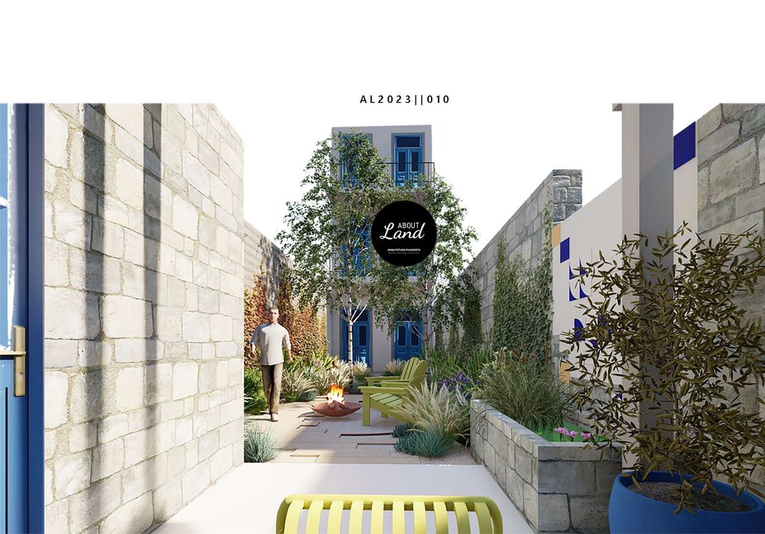 Projeto de Arranjos exteriores_ Logradouro no Porto | homify