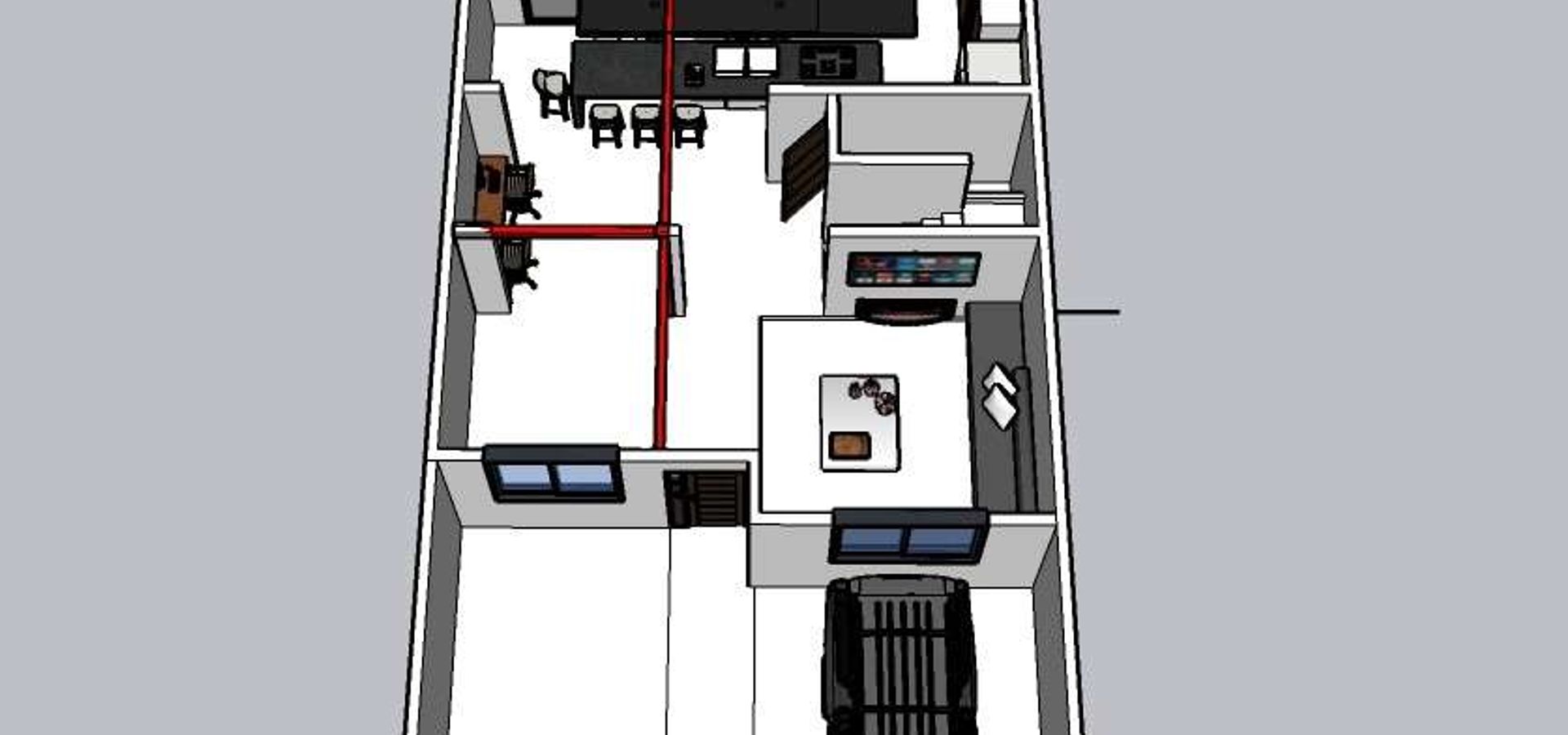 Domo Simple con PTR 3x1 1/2 y 2x1 Policarbonato celular 6mm | homify