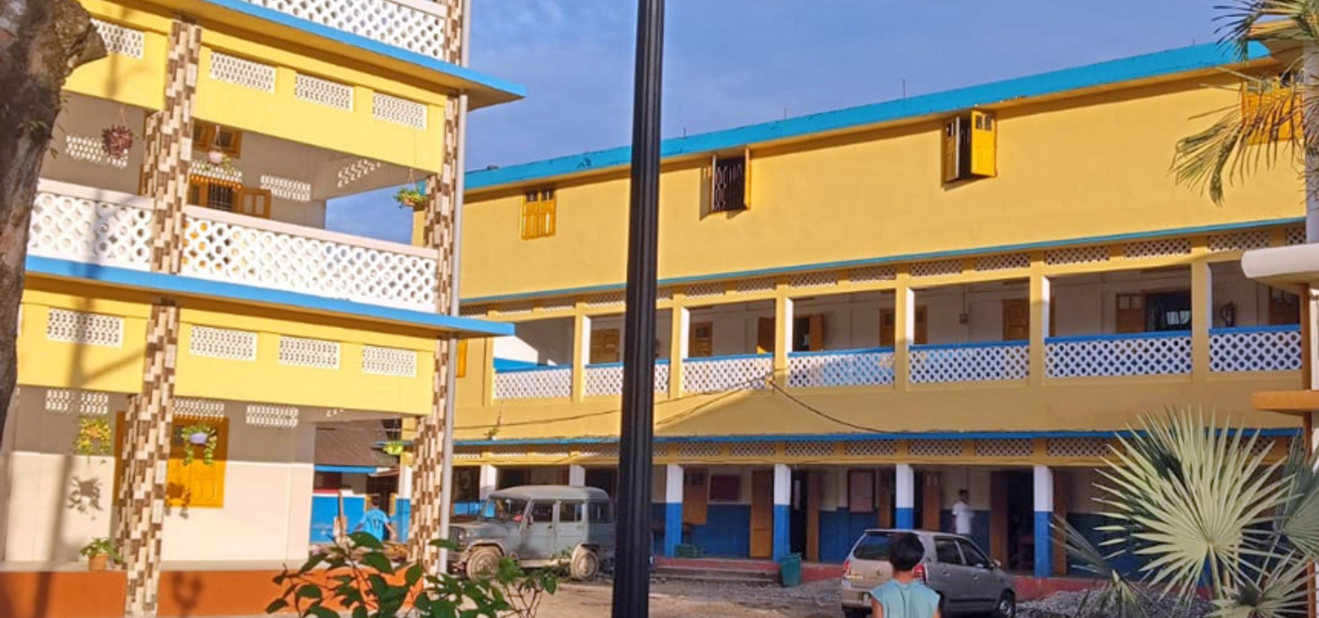 Pole lights installed at St. Xavier's School front yard, Harmutty ...