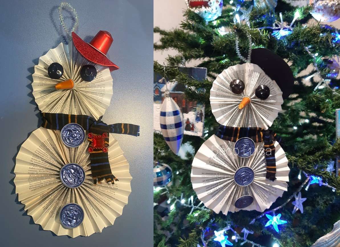 Manualidad De Muñeco De Nieve Con Palets De Madera