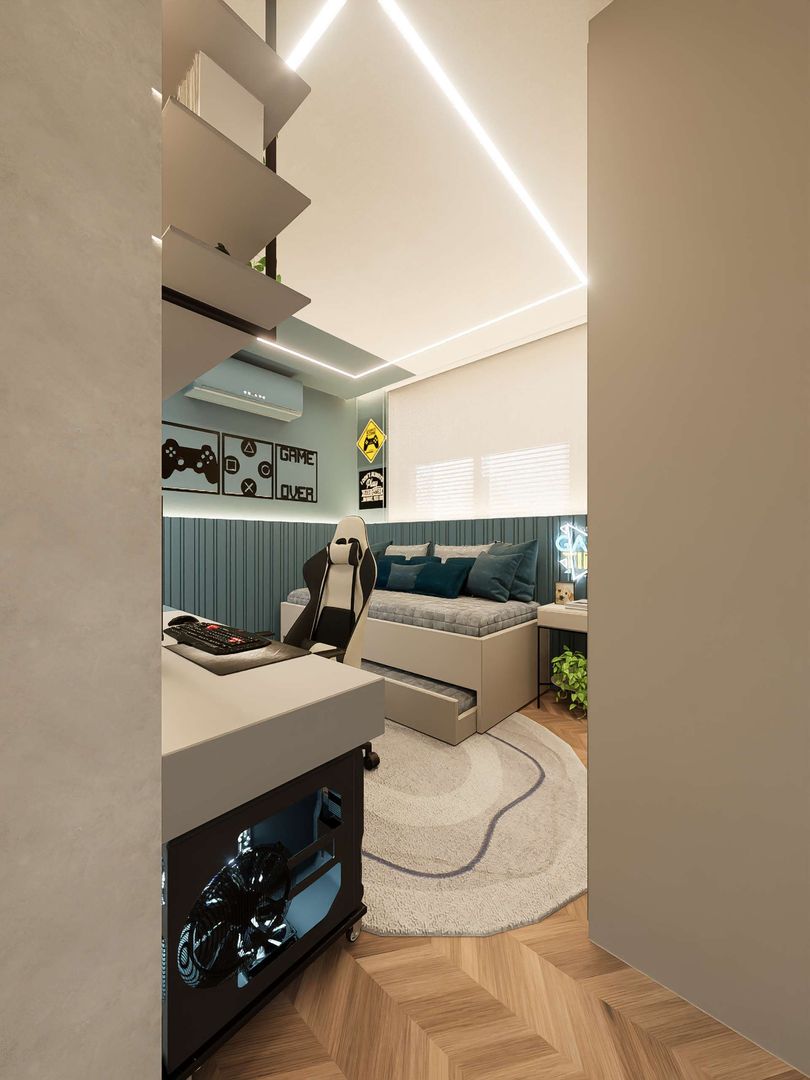 Quarto Gamer: Um Refúgio Personalizado para um Apaixonado por Videogame ...