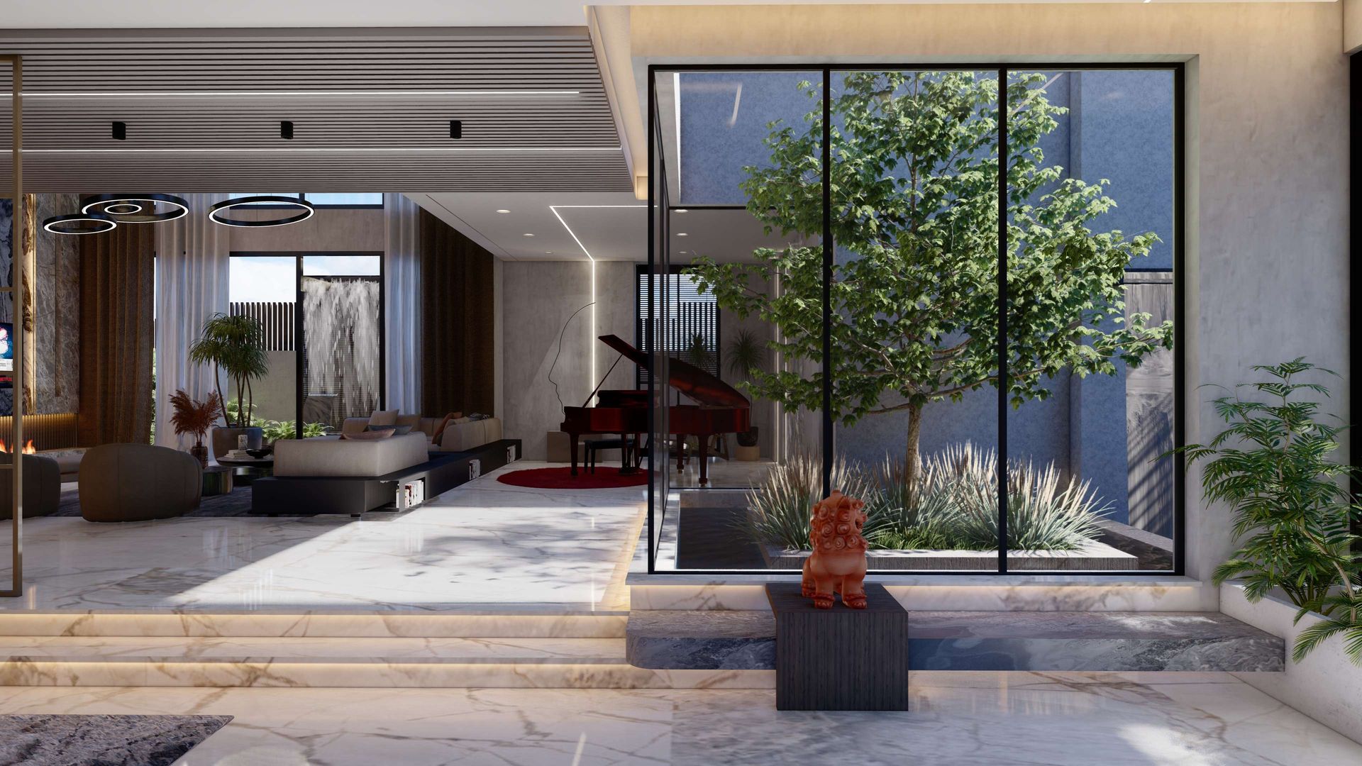 Luxury and Comfort Combine to Make Courtyard House Exclusive and ...