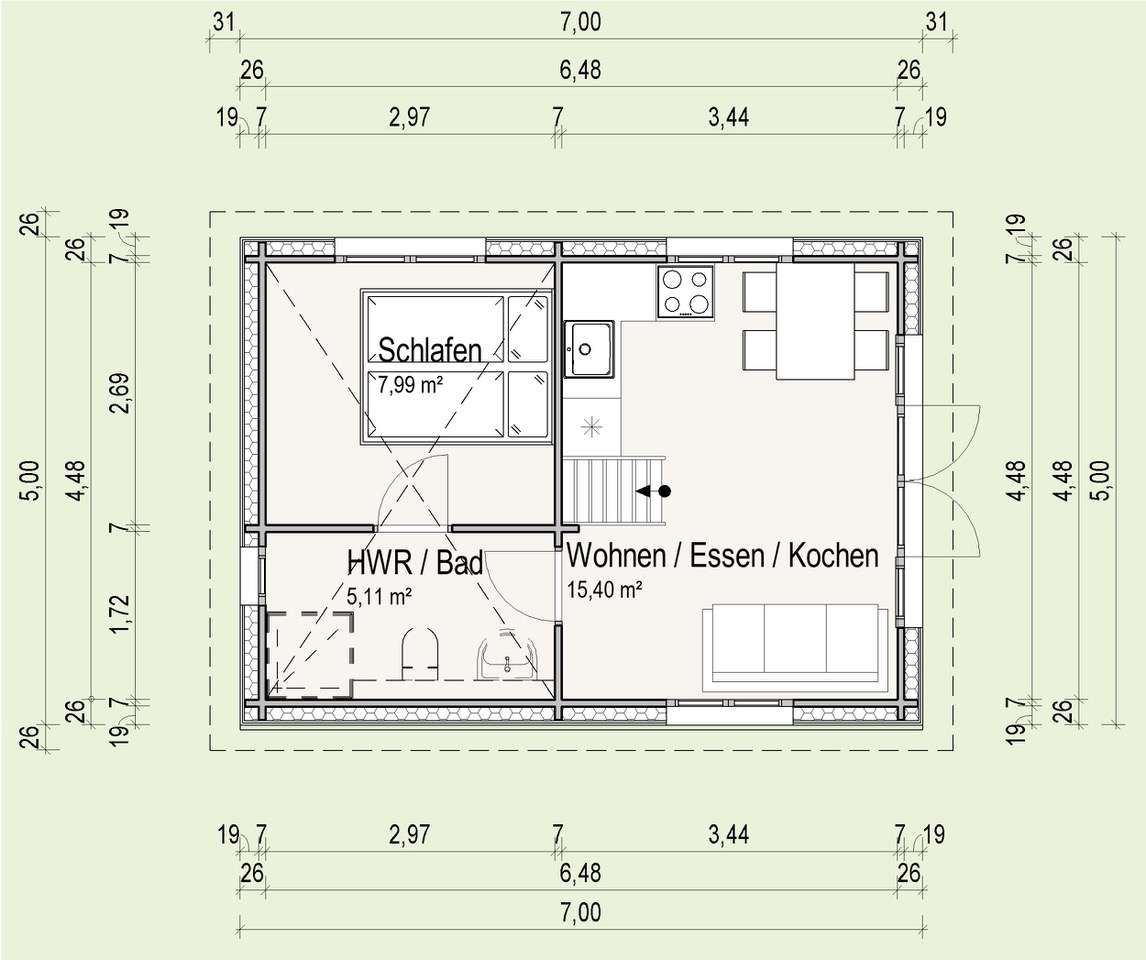 Minimalismus pur: Im Tiny House aus Holz ist weniger mehr | homify