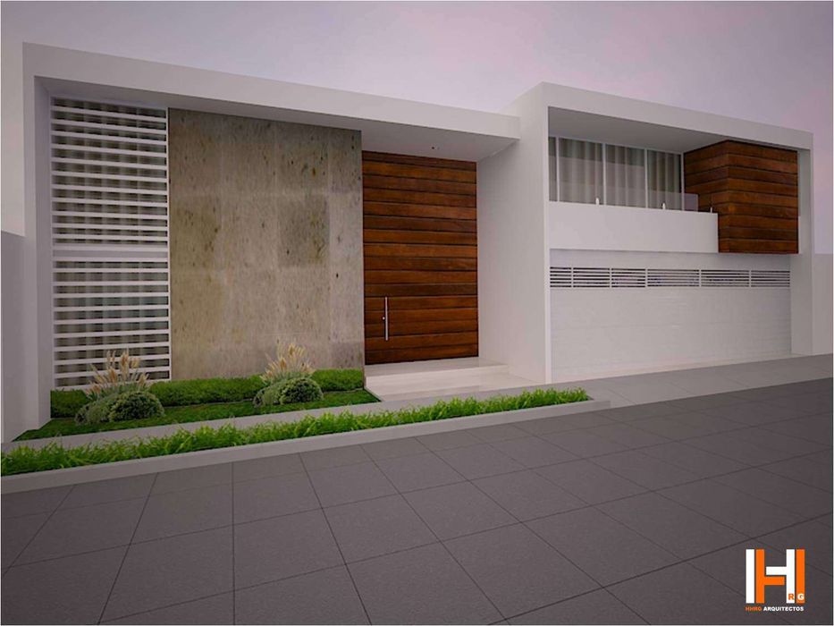 Casa moderna con frente amplio | homify