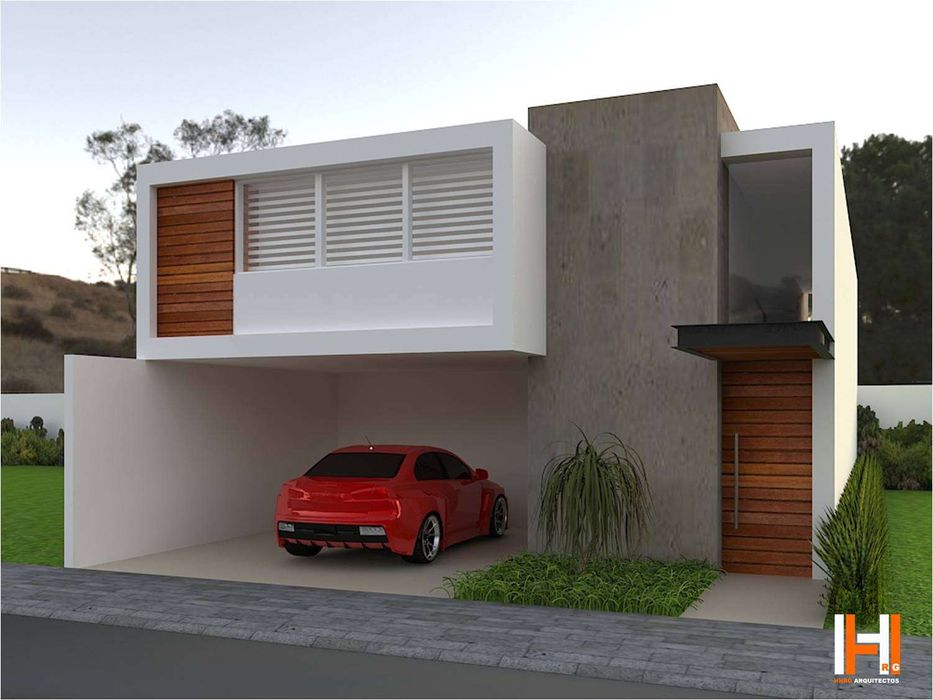 Casa con fachada de cantera y madera | homify