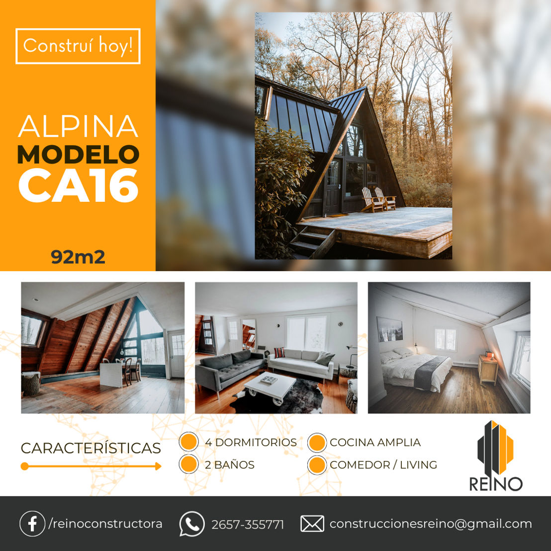 Cabaña Alpina Modelo CA16 - 92m2 | homify