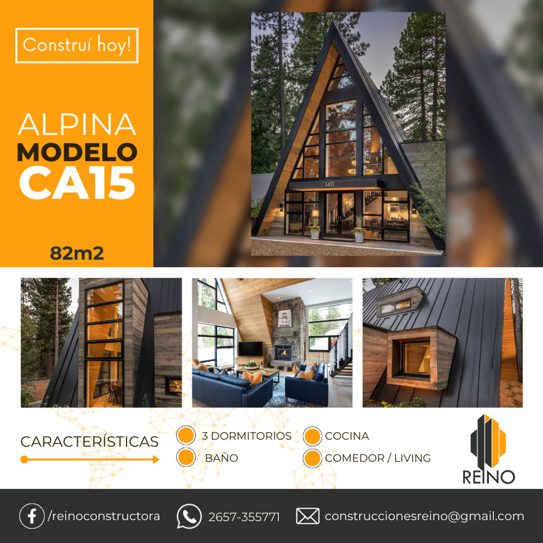 Cabaña Alpina Modelo CA15 - 82m2 | homify