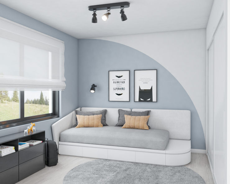 NURE Interiores - Quarto de Adolescente Com Ambiente Sereno, Sofisticado e Prático | homify